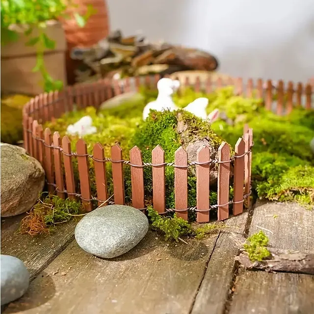 Miniture Decorative Wood Fencing Miniature Garden Fence Decoration