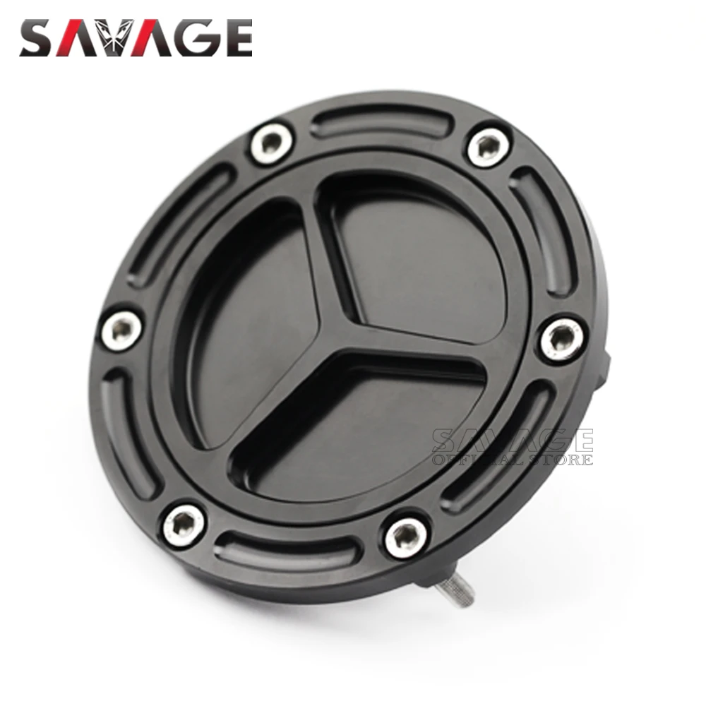 CNC Gás Fuel Tank Cover, Alumínio Preto, Keyless Cap, 690 DUKE R 2012 ...