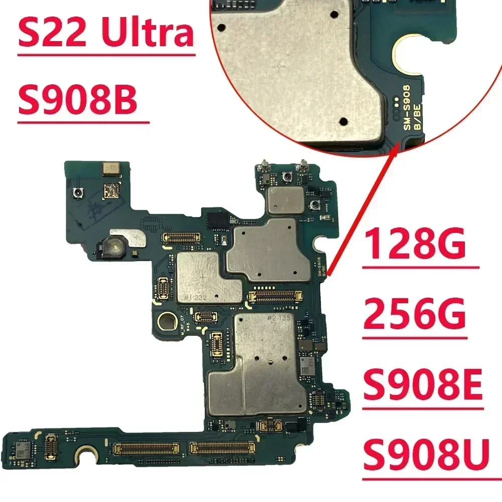 Placa-base-desbloqueada-para-Samsung-Galaxy-S22-Ultra-5G-S908U-S908U1 ...