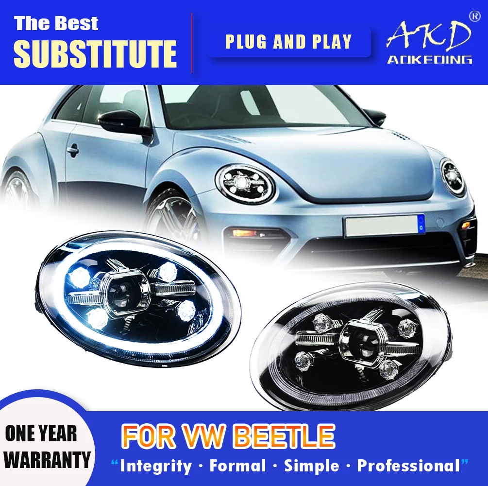 AKD-Head-Lamp-for-VW-Beetle-LED-Headlight-2013-2021-Headlights-Beetle ...