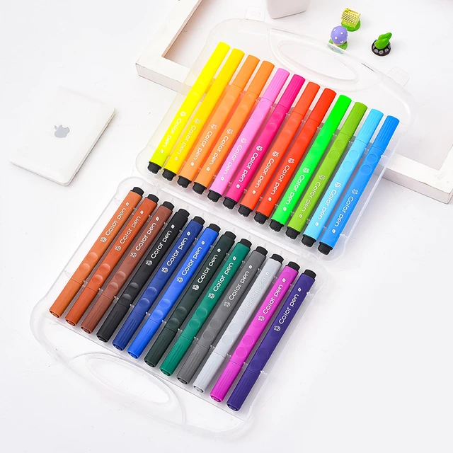 DOMS Aqua Watercolor Soft Tip Sketch Pens Pack Of 24 Shades, 60% OFF