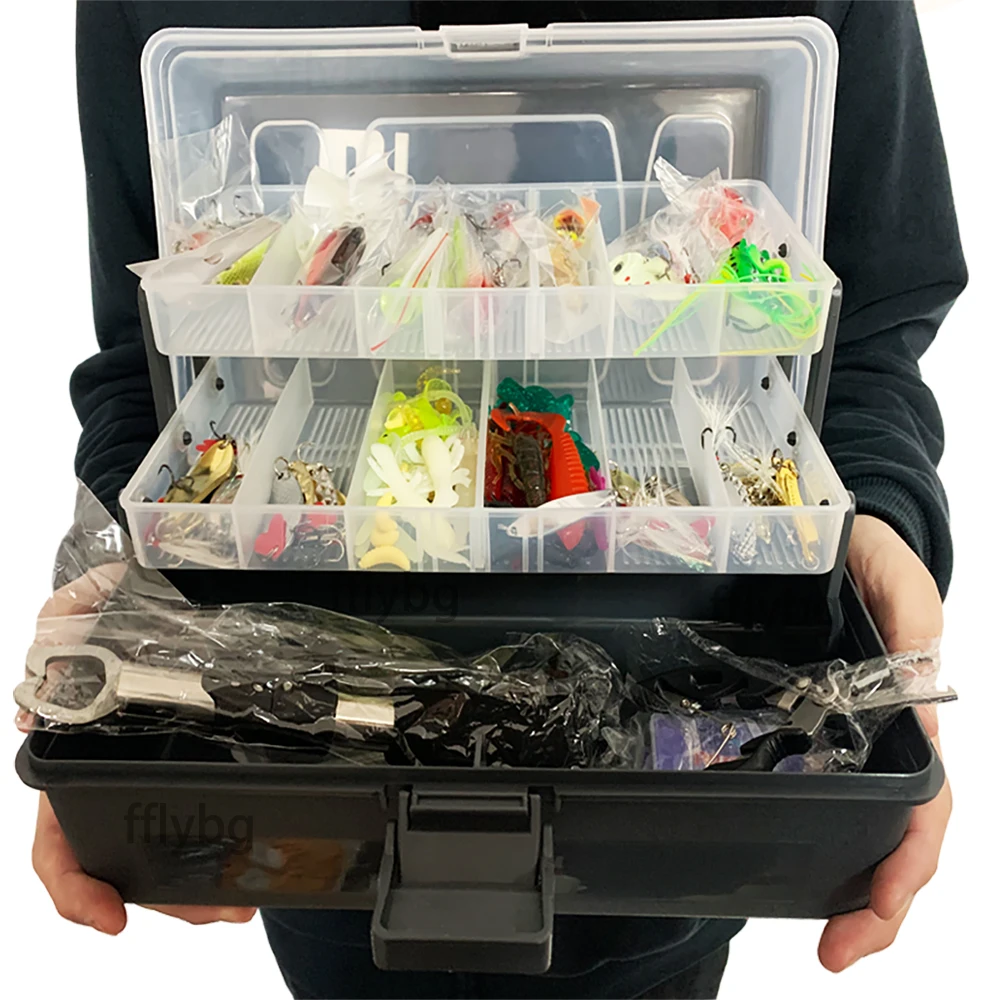 Big-Mixed-Fishing-Lure-Set-Soft-Hard-Bait-Kit-Artificial-Bionic-Minnow ...