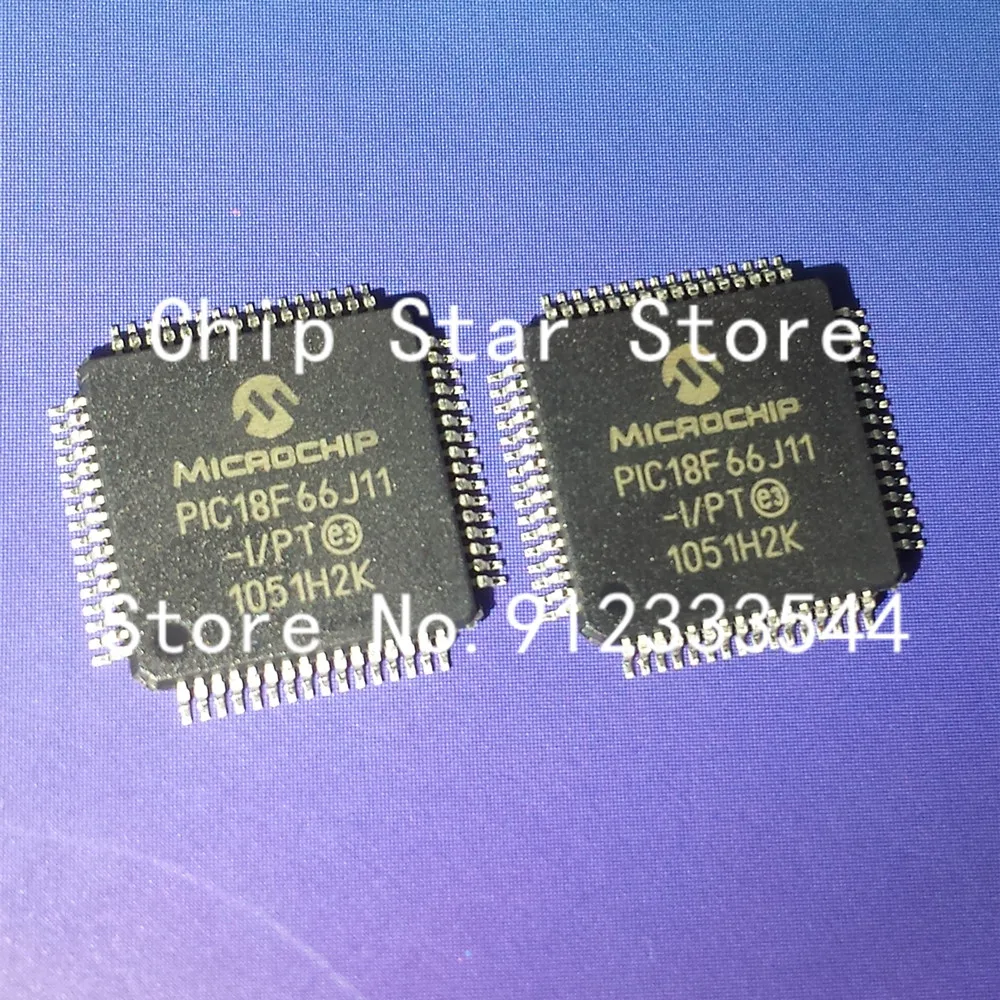 2-50pcs-PIC18F66J11-I-PT-PIC18F66J11-TQFP64-8Bit-MCU-PIC18-Family-PIC18F-J1x-Series ...