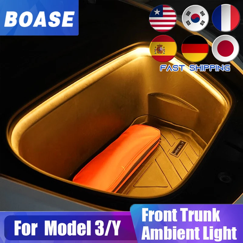 Car-Front-Trunk-Frunk-LED-Surround-Lighting-Strip-Cargo-Area-Light-Kits ...