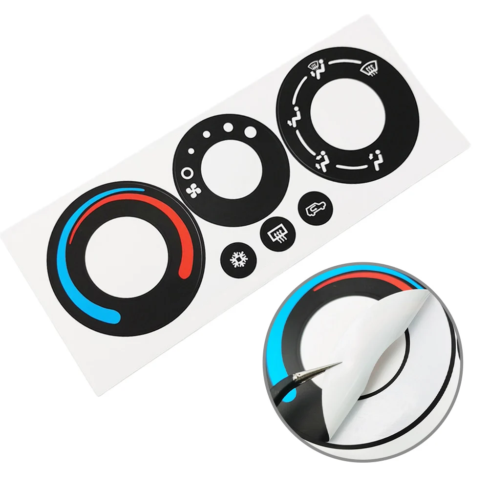 Car Climate Label HVAC Button Sticker A C Climate Repair Reflective ...