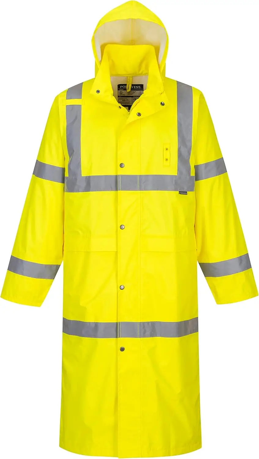 Stormguard UH445 Mens Classic Raincoat Waterproof Hi Vis Reflective ...