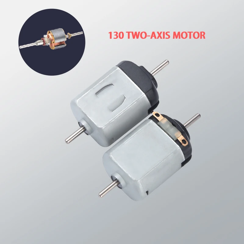 1PCS-F130-Mini-130-Dual-Shaft-Motor-DC-3V-3-7V-5V-6V-11000RPM-High ...