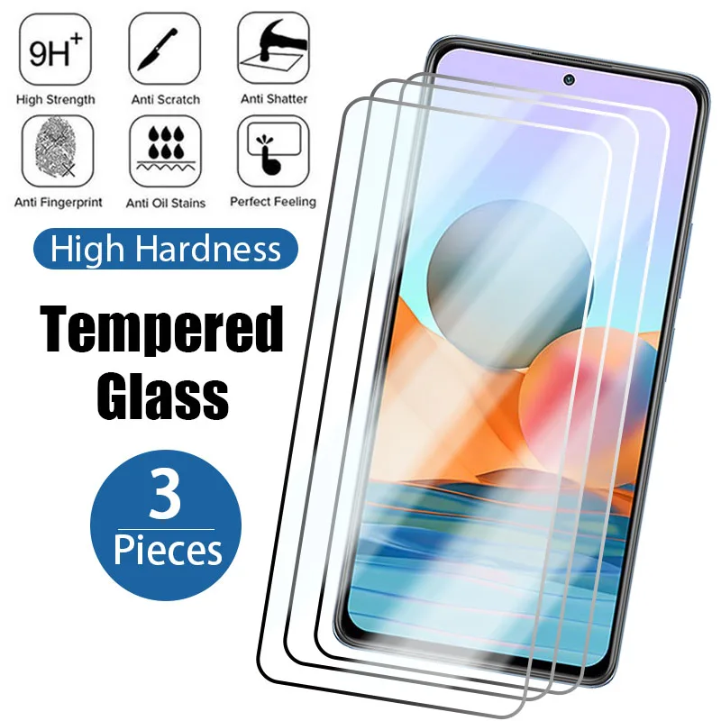 3PCS Tempered Glass For Xiaomi Redmi Note 11 12 Pro Plus 5G 9S 10S 11S ...
