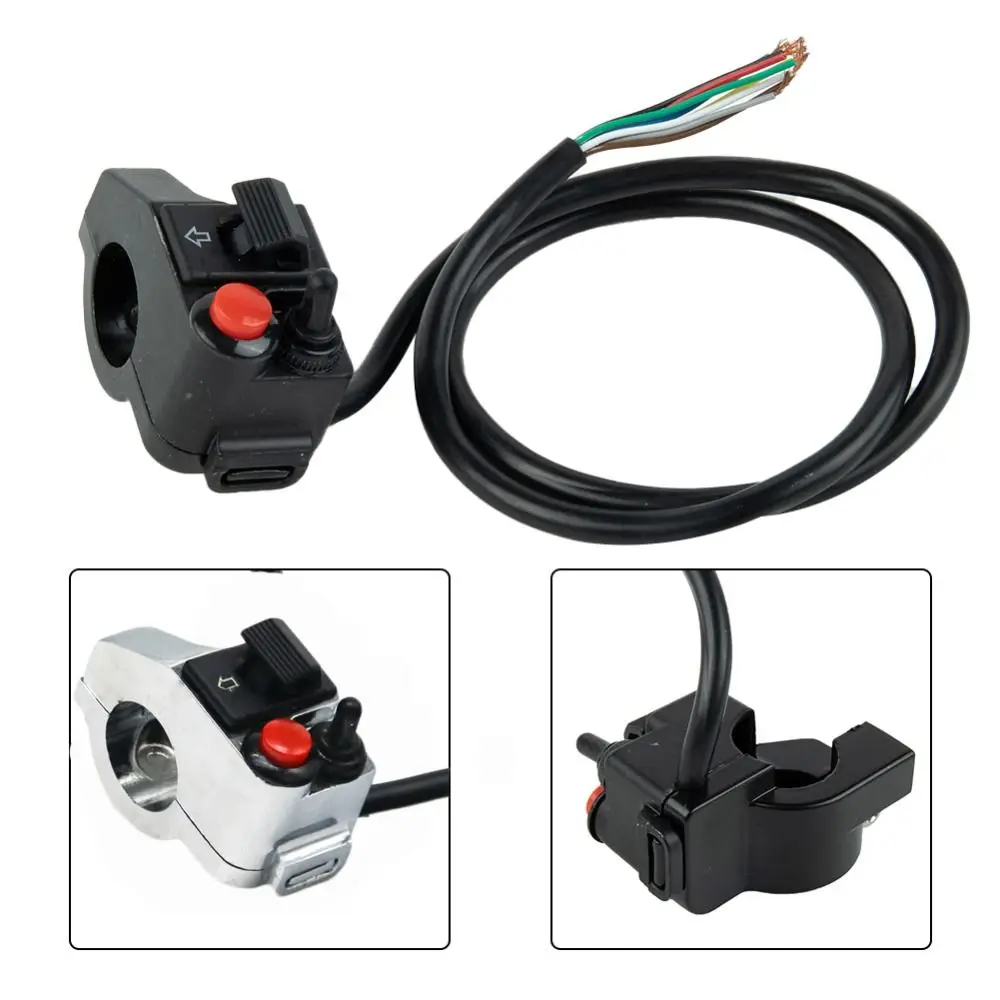 3-in1-Universal-Motorcycle-Handlebar-Mount-Left-Headlight-Turn-Signal ...