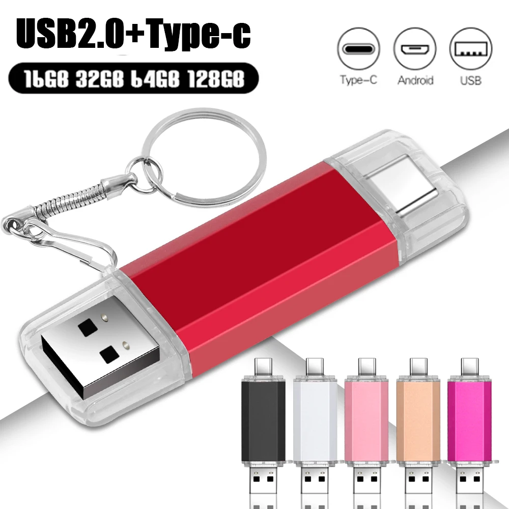Type-C-64GB-Key-High-Speed-USB-Flash-Drive-OTG-Pen-Drive-32GB-Usb-Stick ...
