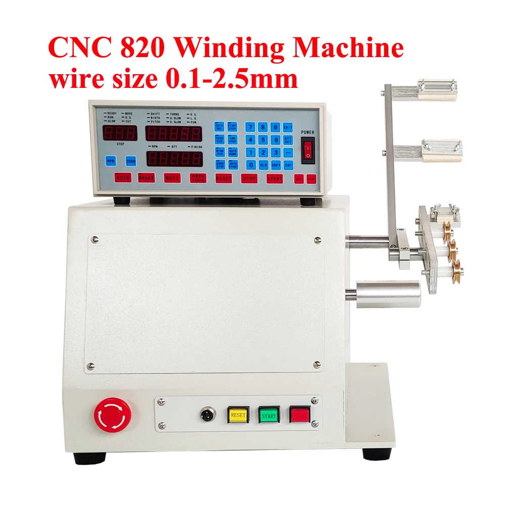 Cnc 820 Computer C Electric Automatic Coil Winder Winding Machine 750w ...