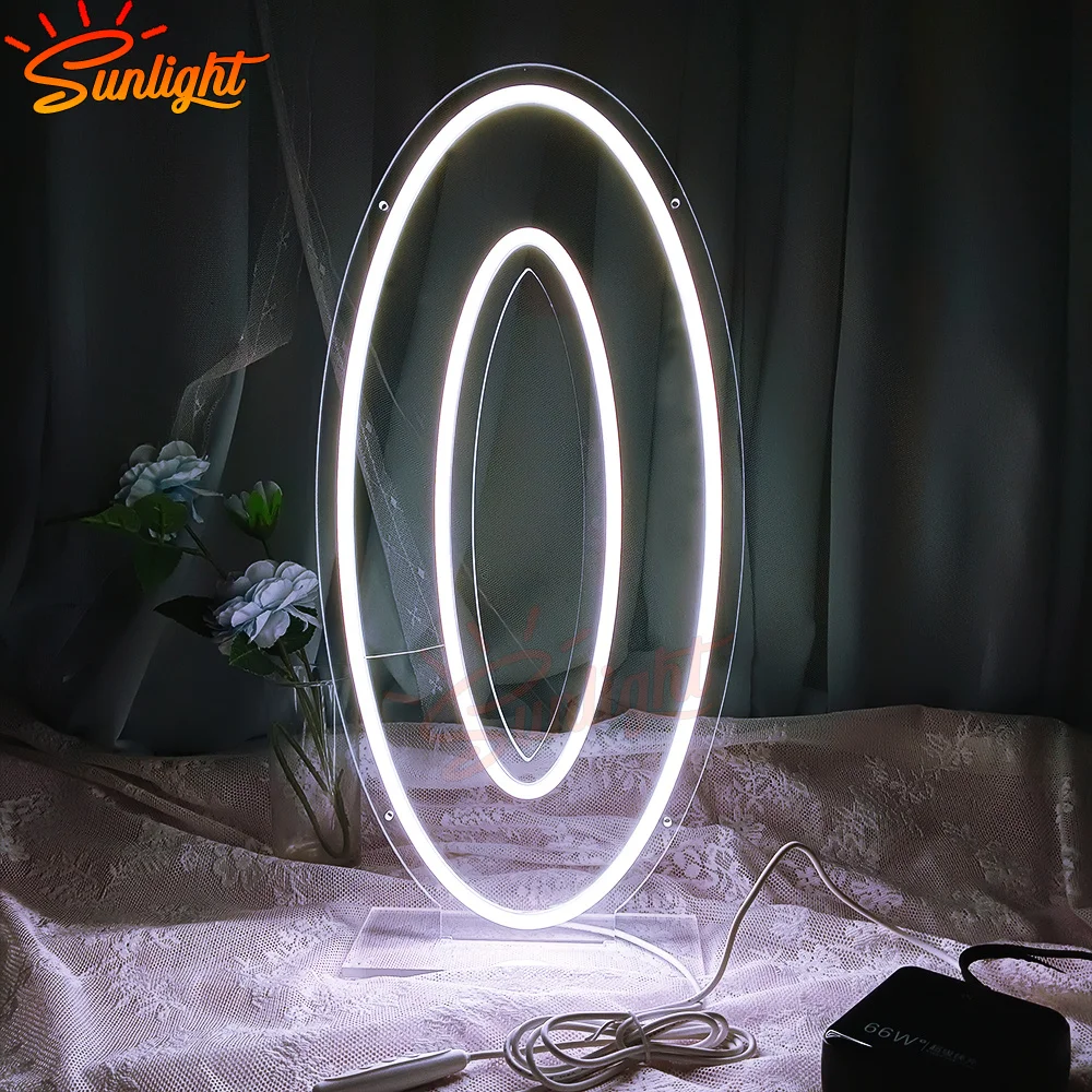 50cm-Neon-Number-Signs-0-9-LED-Number-0-Lights-5v-USB-with-Standing ...