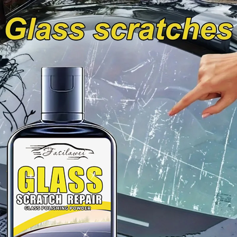 NEW Glass Scratch Repair Paste - Car Window & Bathroom Shower Glass ...
