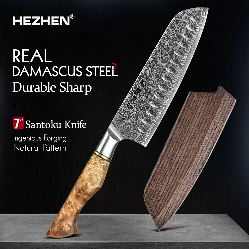 Hezhen-7-polegada-santoku-faca-real-67-camada-damasco-super-corte-de-a ...