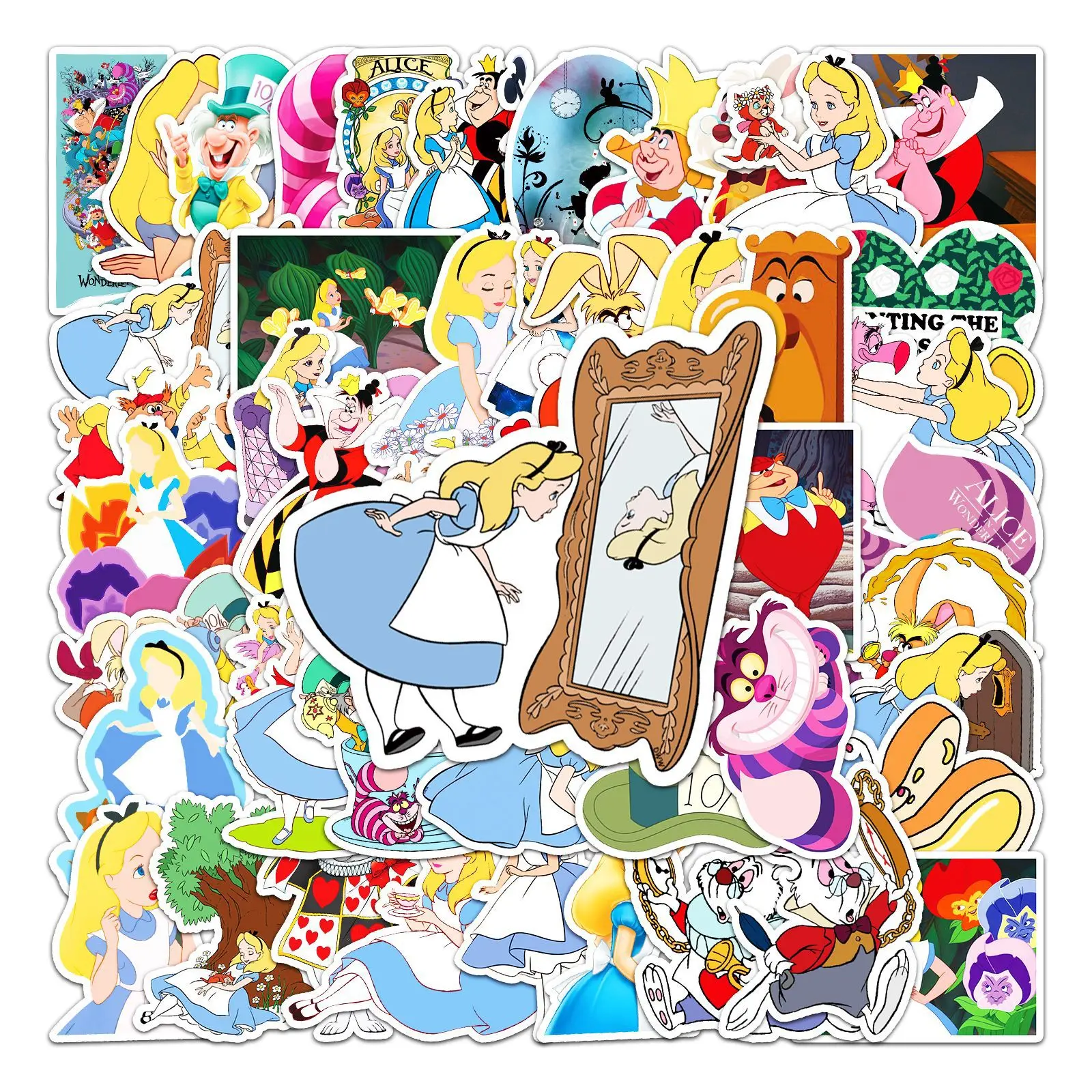 10-30-50Pcs-Anime-Disney-Alice-au-Pays-Des-Merveilles-de-Film-Mignon ...