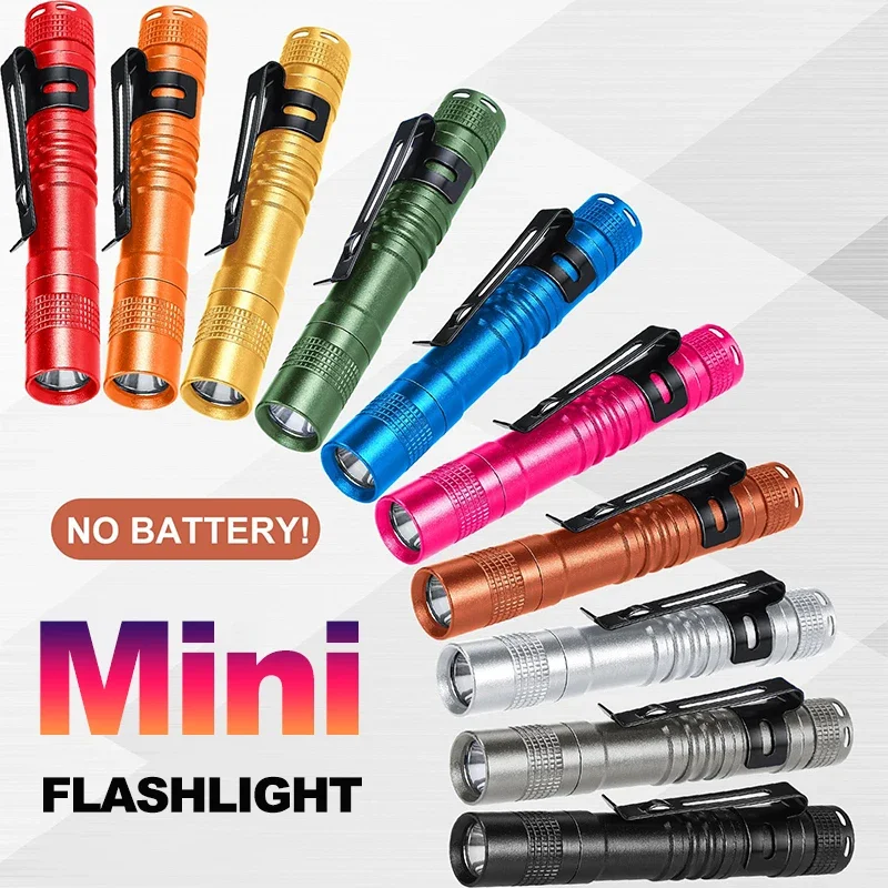 Mini Flashlight LED Pen Light,Pocket Small Torch w/Clip,Handheld ...