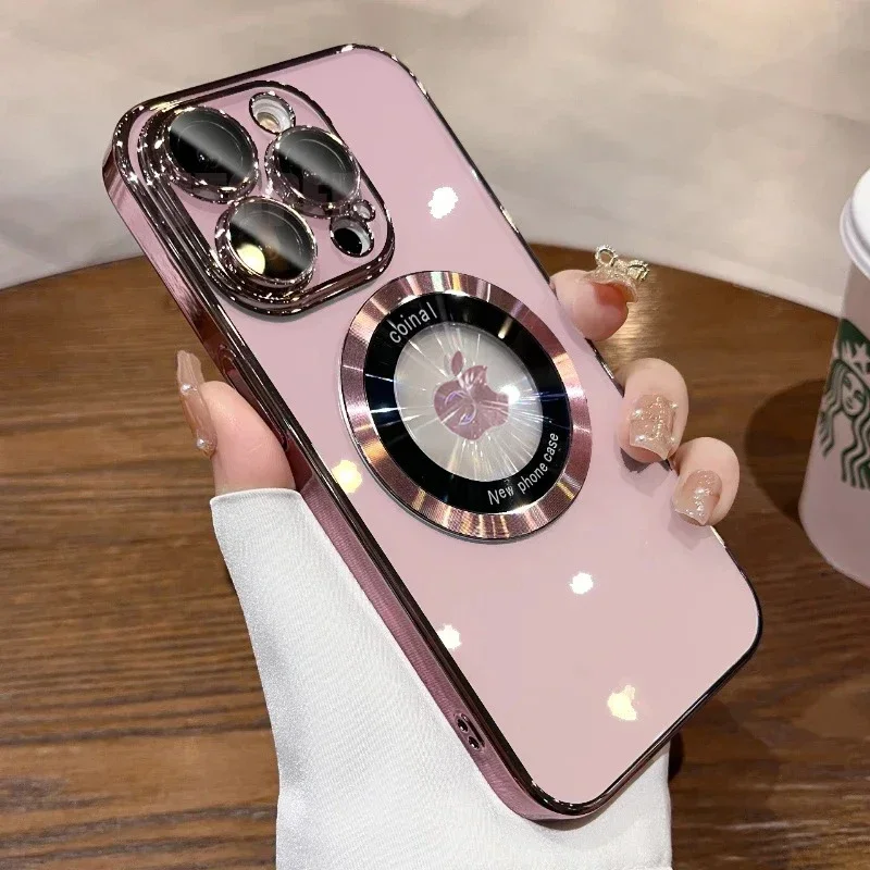 Luxury-Acrylic-Magnetic-Clear-Case-For-iPhone-15-14-13-12-11-Pro-Max ...