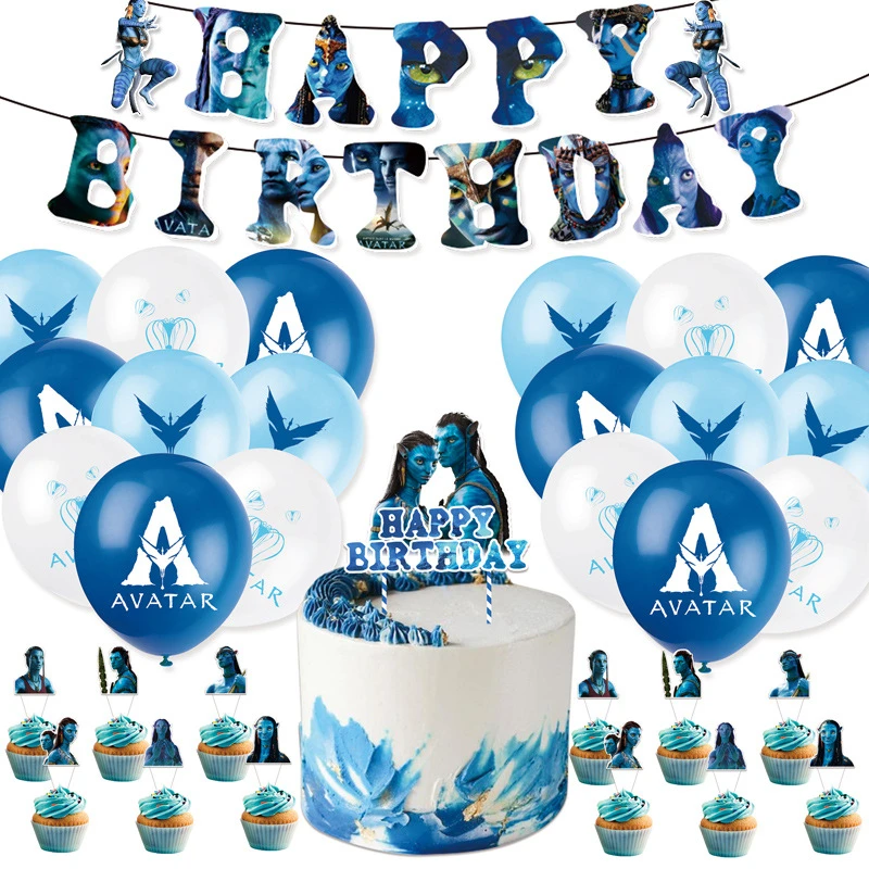 The Movie Avatar Balloon Birthday Party Decoration Banner Cake Topper ...