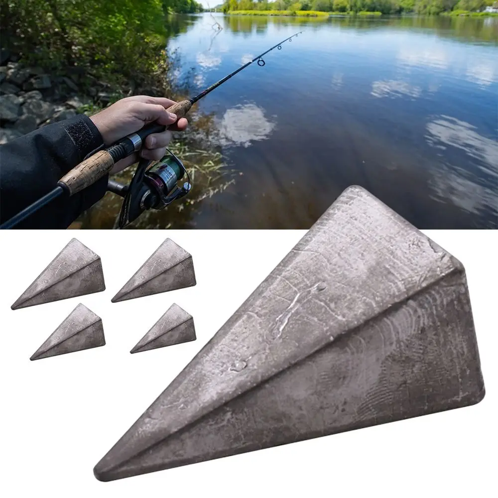 75g-167g-4-corner-Sinker-Triangles-Taper-Fishing-Lead-concave-bottom ...