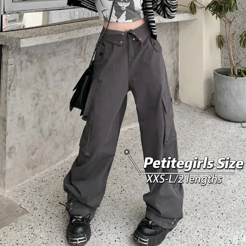 Peto-con-m-ltiples-bolsillos-para-mujer-pantalones-informales-de-pierna ...