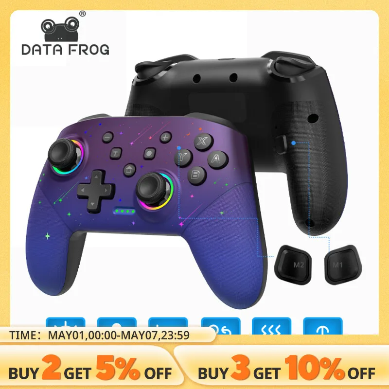 Data Frog Wireless Controller For Nintendo Switch OLED/LITE/PC Console ...