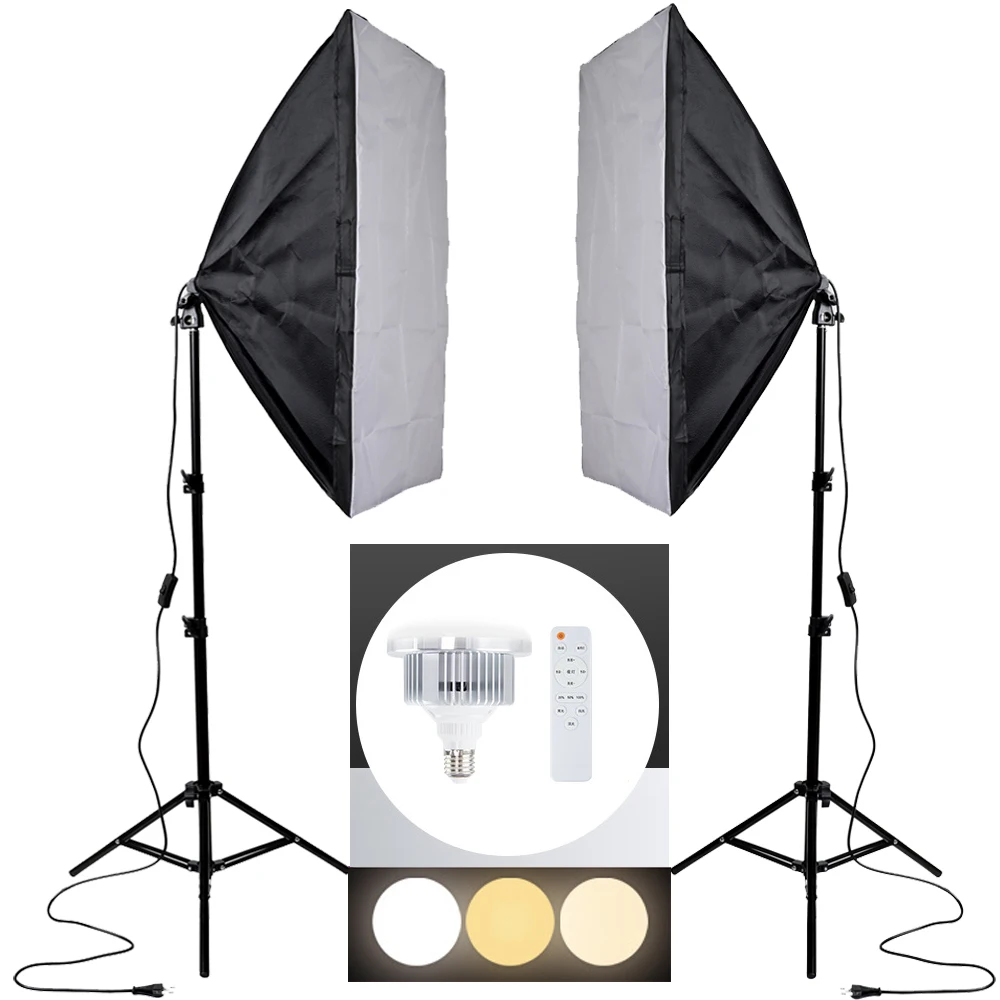 300W-200-150W-Photography-Softbox-LED-Lighting-Kits-50x70CM ...