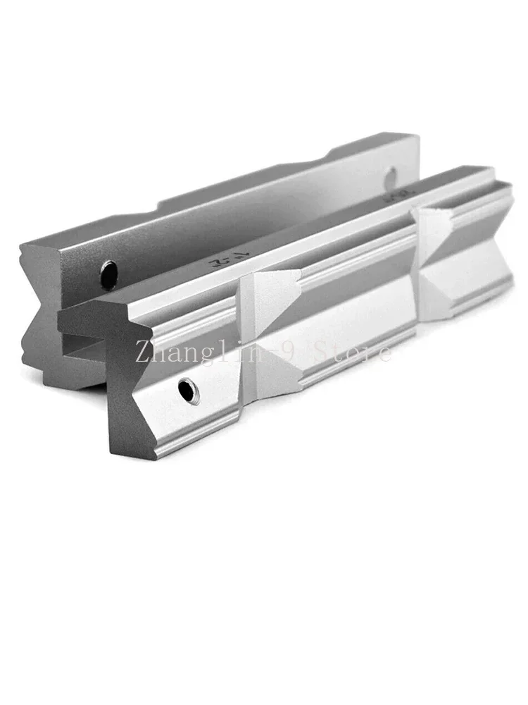 CNC-Milling-Steel-Vise-Hard-Jaw-Fixture-V-Type-Jaw-Aluminum-Alloy-4-or ...