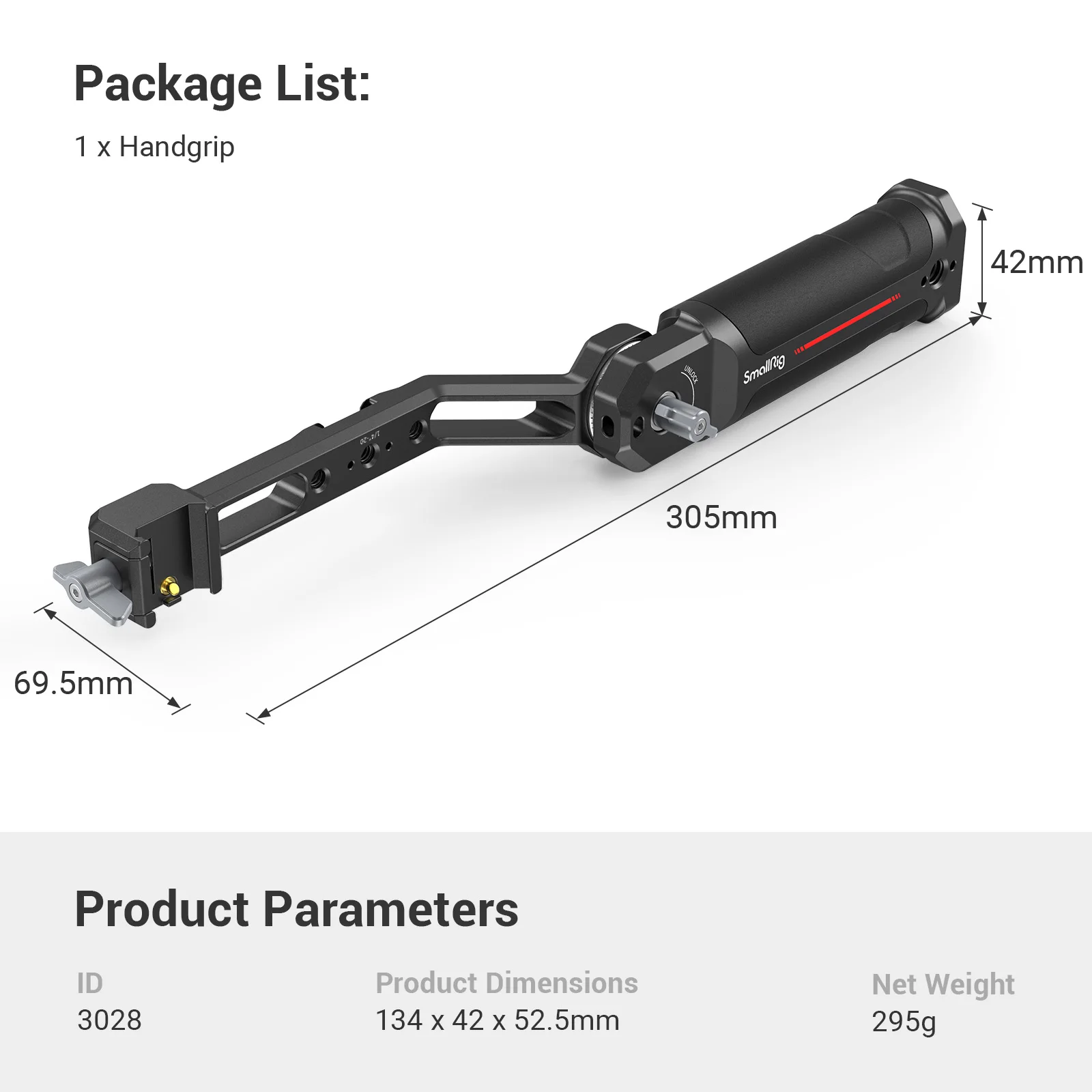 SMALLRIG Adjustable Handle Sling Dual Handgrip for DJI RS 2 / RSC 2 ...