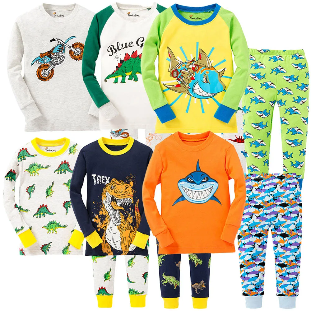 Children's Pajamas Cotton | Boys Girls Sleepwear Set | Kids Girl ...