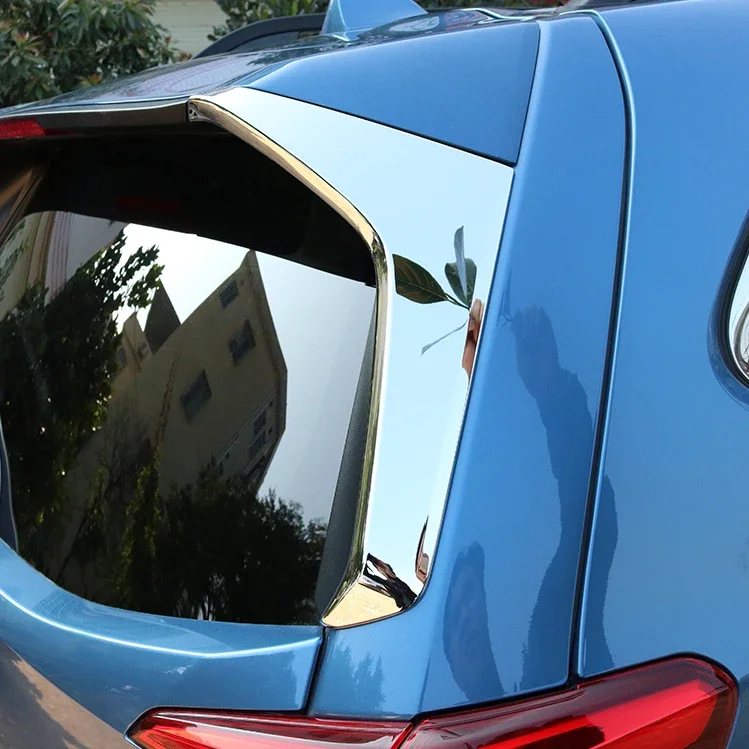Chrome-Rear-Windscreen-Windshield-Side-Spoiler-Trims-Cover-For-Subaru ...