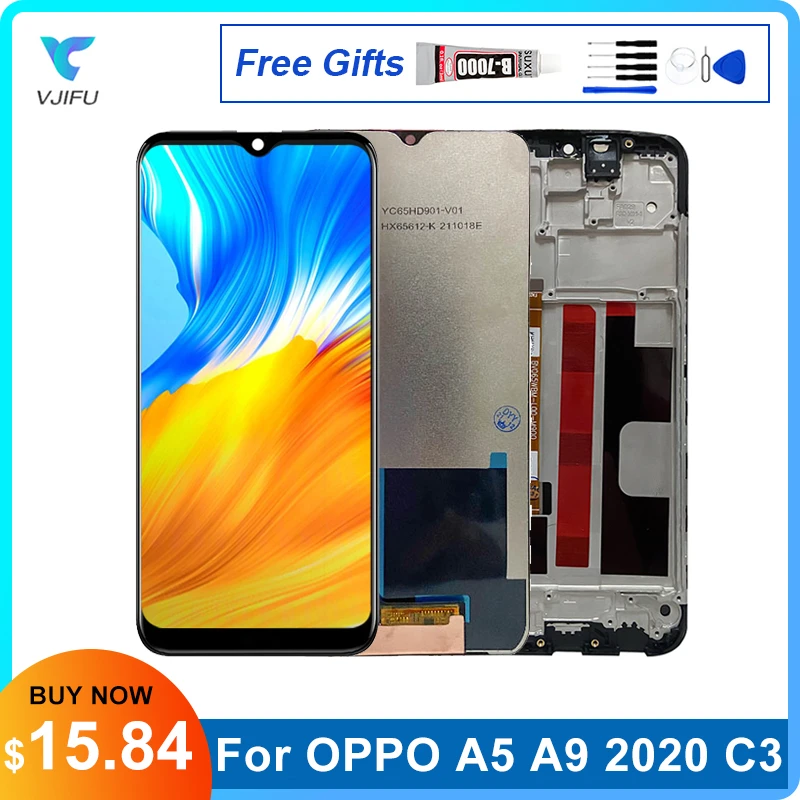 6.5" For Oppo A5 A9 2020 Lcd Display A11 A11x A8 Touch Screen Digitizer ...