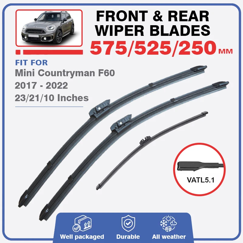 Car-Winshield-Wiper-For-Mini-Countryman-F60-2017-2023-Front-Rear ...