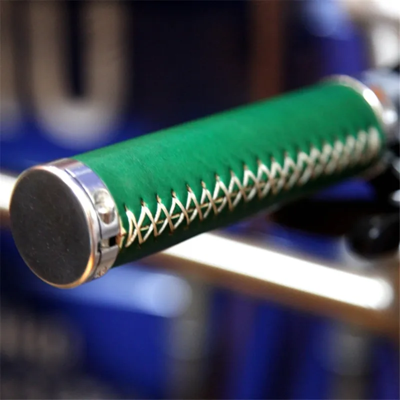 Fahrrad-Leder-Gr-n-Griffe-70-80-90-100-110-120-130mm-griffe-f-r ...