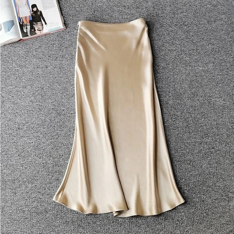 Long Satin Fishtail Skirt | Fish Tail Skirt Satin | Fishtails Skirt ...