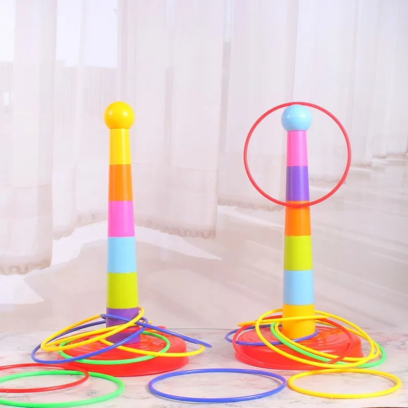 Throw Circle Game Ferrule Stacked Toys Fun Indoor Outdoor Parent-Child ...