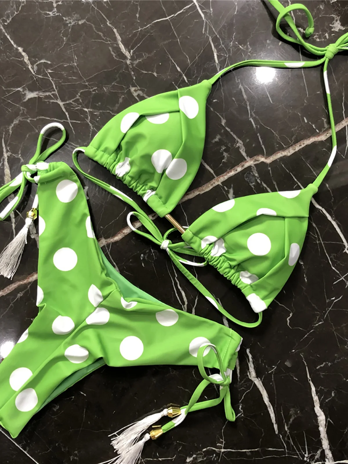 10 Colors Printed Flower Plaid Dots Bikini Female Swimsuit Women