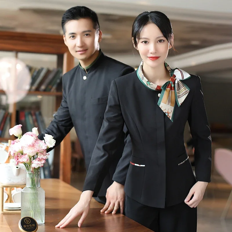 Waitress Overalls Restaurant Cafe Hotel Catering Uniform Food Service ...