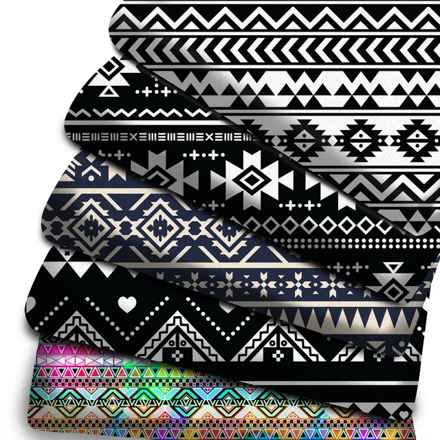 Black And White Aztec Print