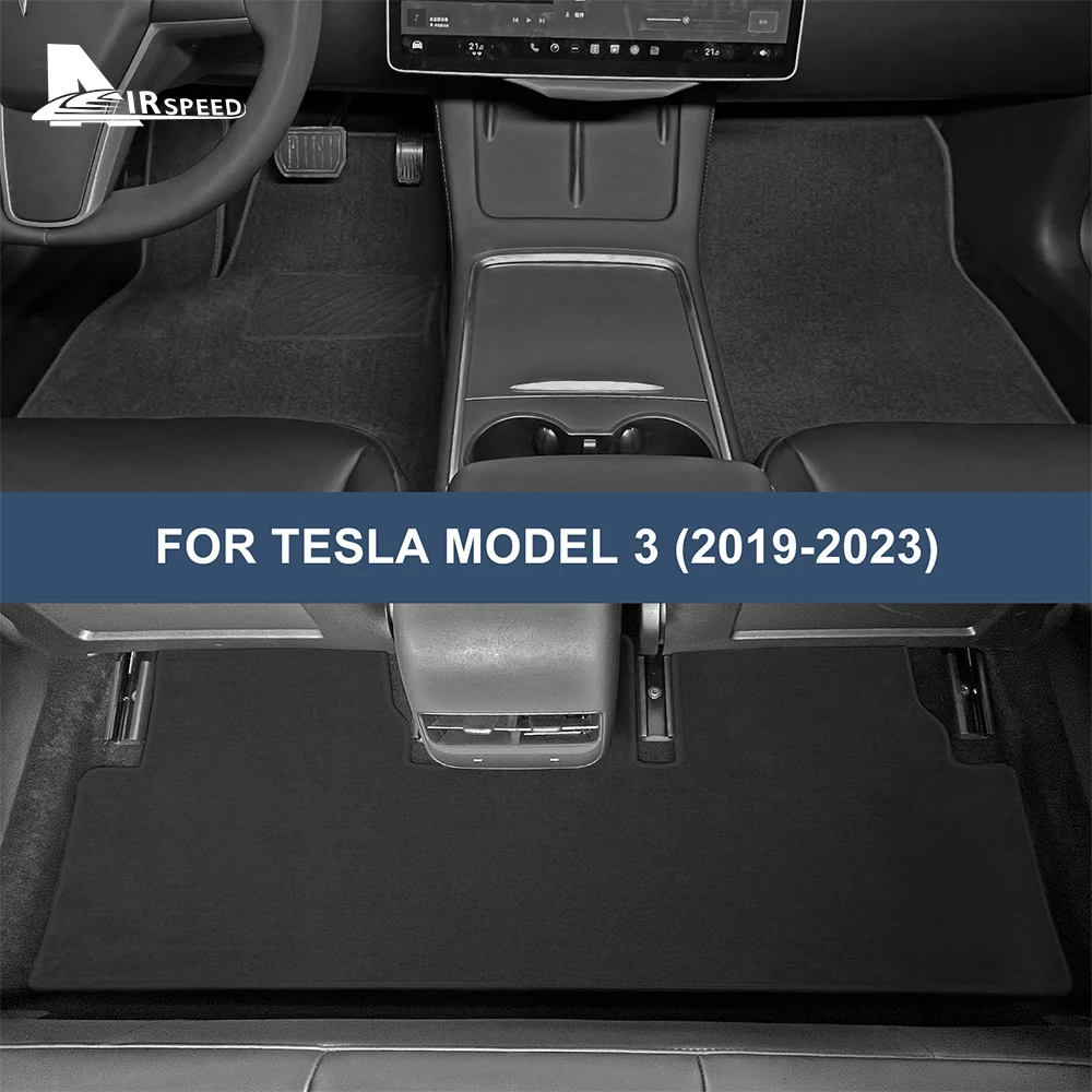 New-Floor-Mats-3D-Foot-Pad-Tesla-Model-3-2019-2020-2021-2022-2023-Nylon ...