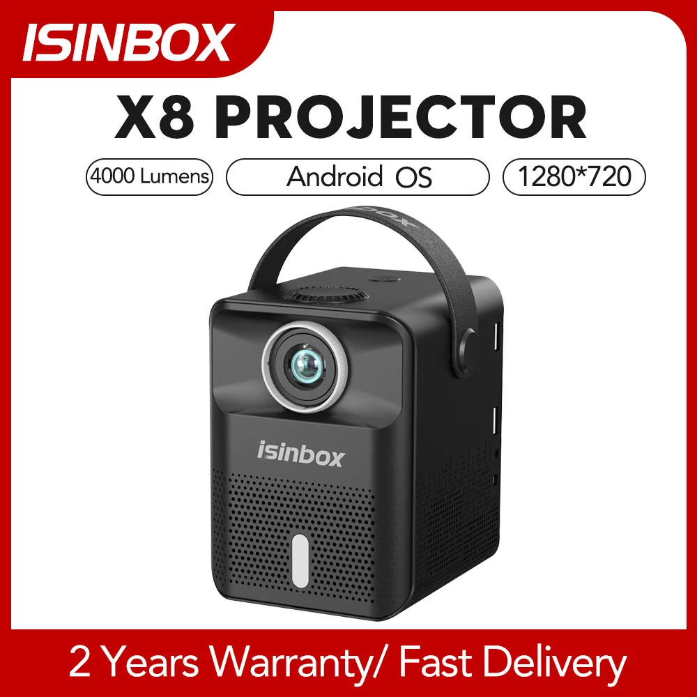 ISINBOX-X8-Portable-Mini-Projector-Smart-Home-Theater-Cinema-1280-720 ...