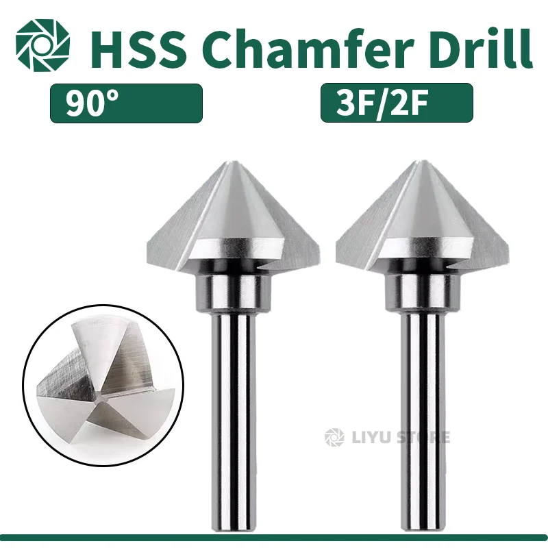 HSS-Chamfer-Chamfering-Cutter-End-Mill-Tool-Countersink-Drill-Bit-Set ...