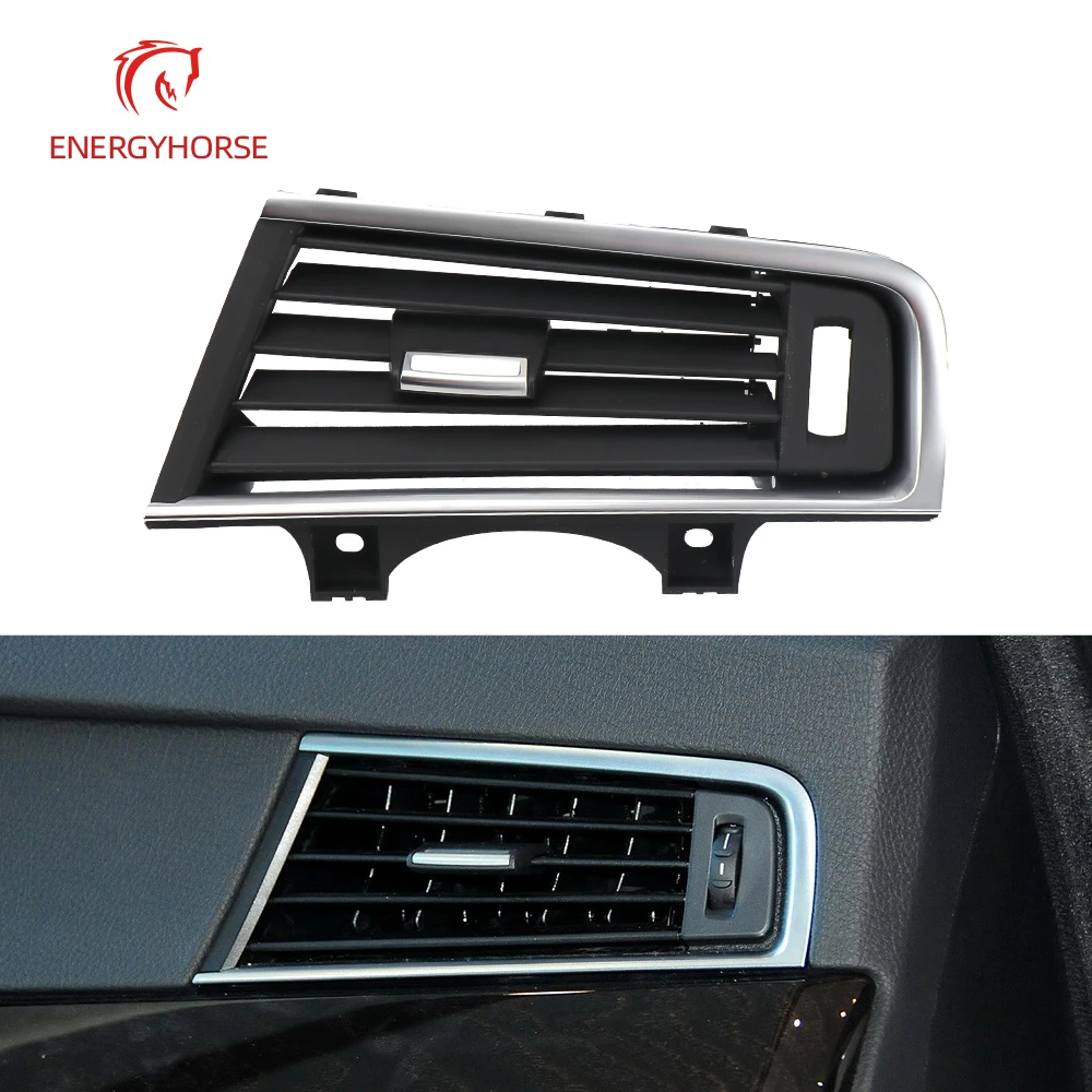 Car Front Right Fresh Air Conditioning Vent Outlet Chrome Plain Black ...