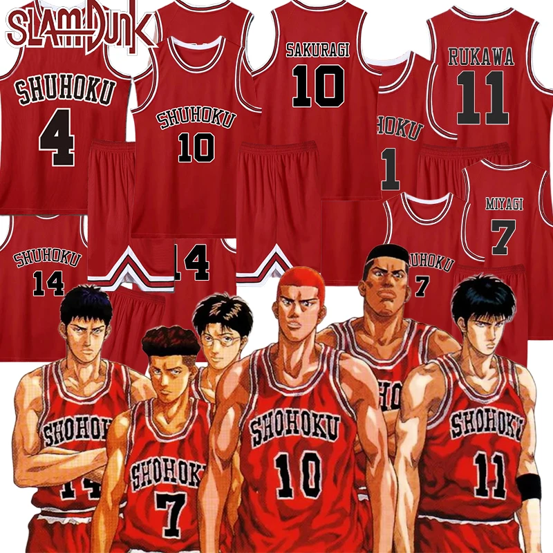 Sakuragi-Hanamichi-Cosplay-Anime-Slam-Dunk-Kaede-Rukawa-Jersey-Shohoku ...