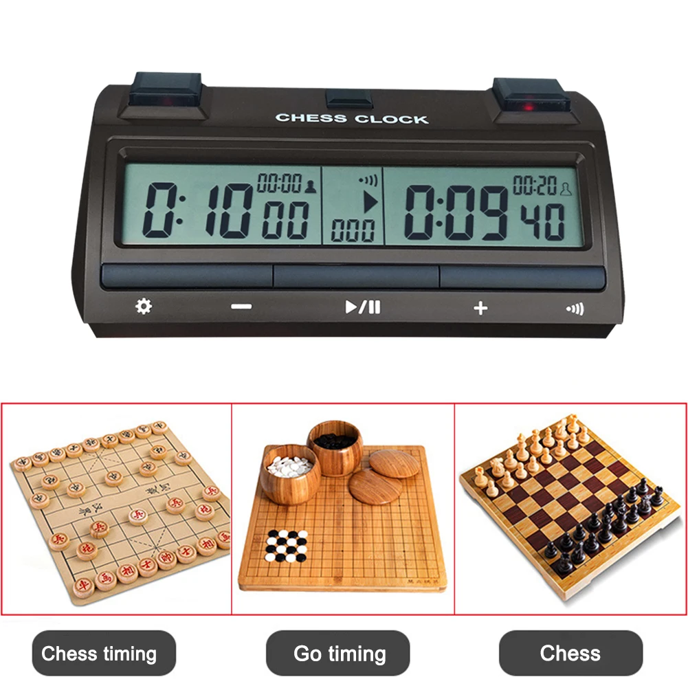 Chess-Digital-Timer-Plastic-Board-Game-Stopwatch-Professional-Digital ...