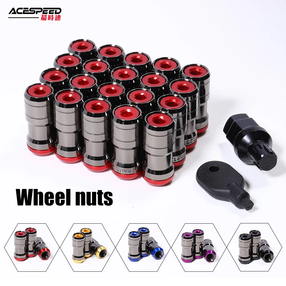 Concealed Heptagon Formula Steel Wheels Lock Lug Nuts Acorn Rim Close ...