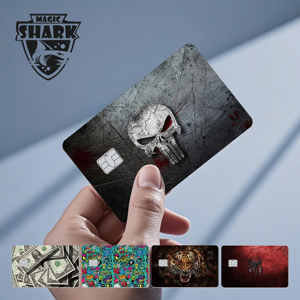 Magic Shark Bat Skull Graffiti Tiger PVC Soft Sticker Film Skin Cover ...