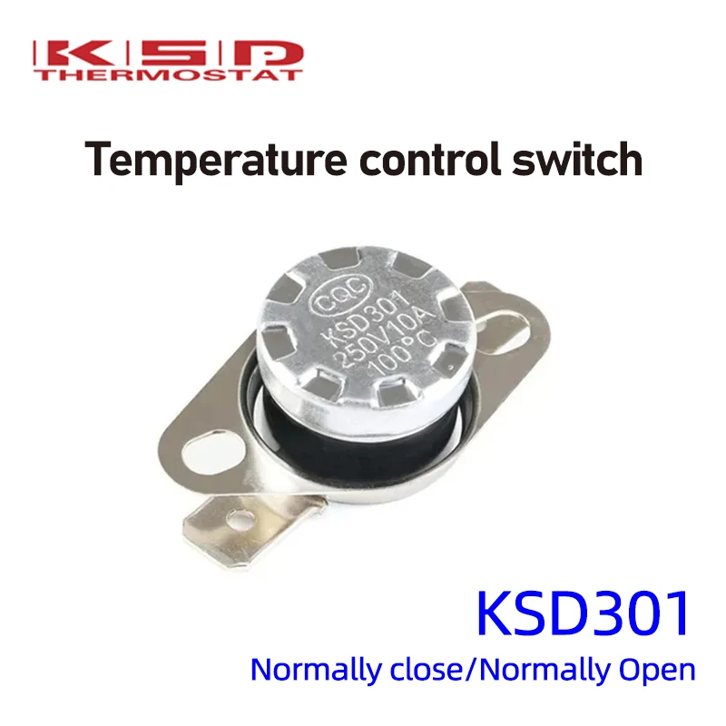 KSD301-0C-350C-Degree-10A-250V-Normally-Closed-Open-Temperature-Switch-Thermostat-45C-75C-85C ...