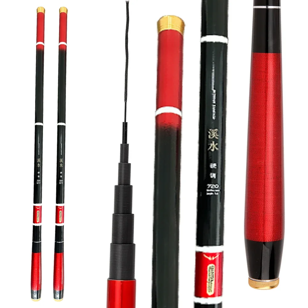 Light-New-Brand-Fishing-Rod-7-8-10-11-12-Section-Super-Hard-Stream-Rod ...