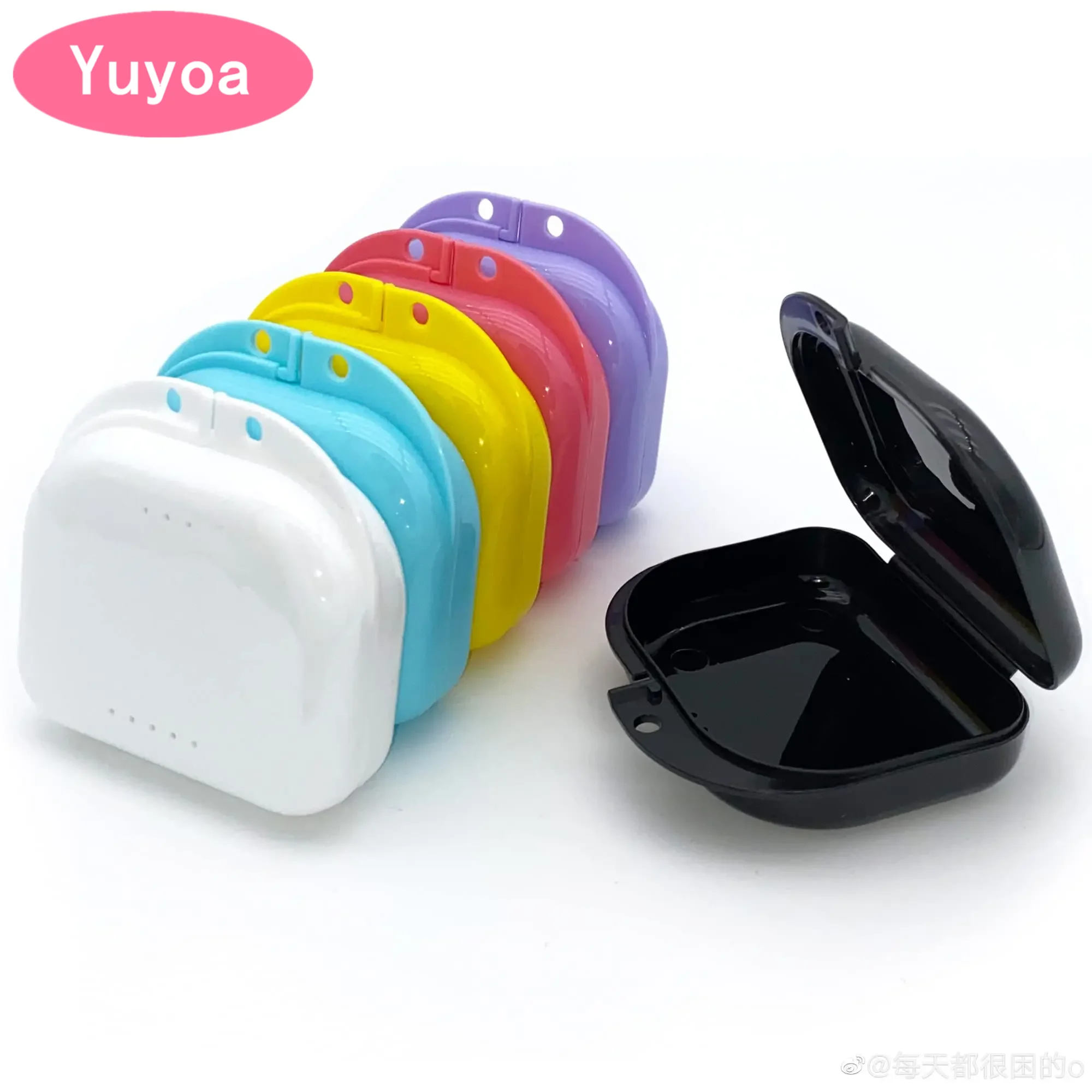 50pcs-Denture-Retainer-Case-with-Vent-Holes-Plastic-Dental-Box-False ...