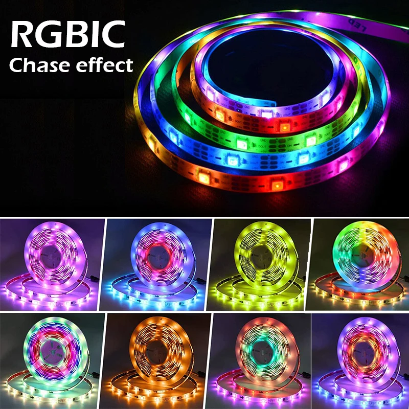USB-RGBIC-Light-Strip-5V-12LEDs-M-Phantom-Light-Strip-SMD5050-RGBIC-LED ...